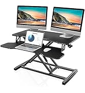 Amazon.com : FITUEYES Height Adjustable Standing Desk Converter 36 ...