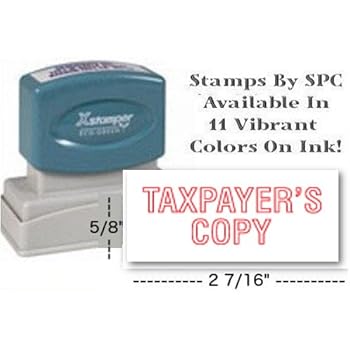 Amazon.com : EGP Pre-Inked Stamp Taxpayers Copy : Business Stamps ...