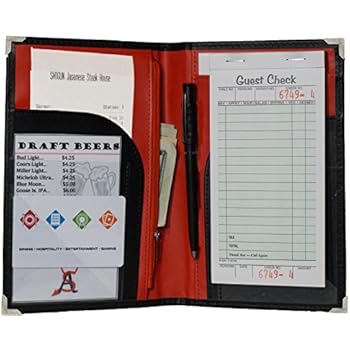 Amazon.com: Server Book for Waitress | Waitress book that fits in ...