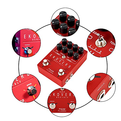 FLAMMA FS22 Stereo Delay & Reverb Combo Effects Pedal Ambient Guitar ...