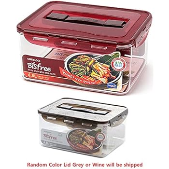 Amazon.com: Lock & Lock BPA Free Rectangular Pickle Kimchi Press ...