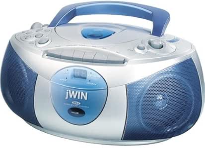 Amazon.com: Jwin JXCD462DS Portable Dual Voltage CD Boombox with ...
