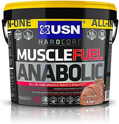USN Fast Grow Anabol GH Chocolate All-in-one Protein Powder Shake (4kg ...