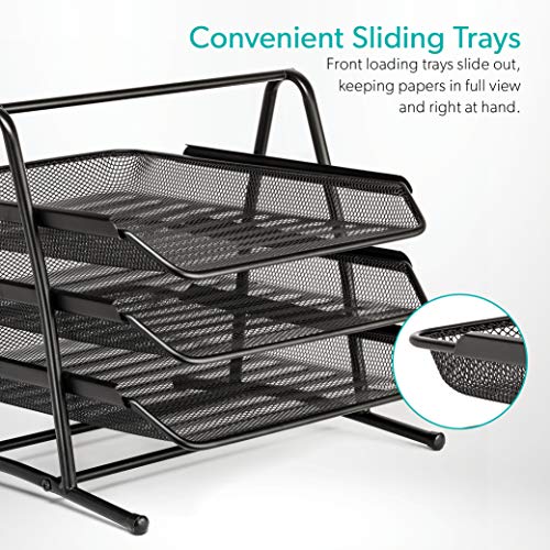 Mindspace Desk Organizer Paper Tray with 3 Tier Desktop File Organizer ...