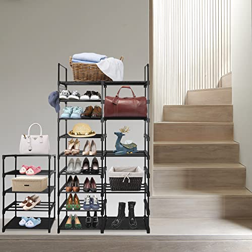 9 Tier Shoe Rack Shoe Organizer For Closet Entryway, Metal Shoe Rack ...