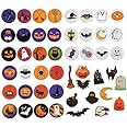 Amazon.com: 96 PCS Halloween Favors Stickers Sheets, Adhesive Round ...