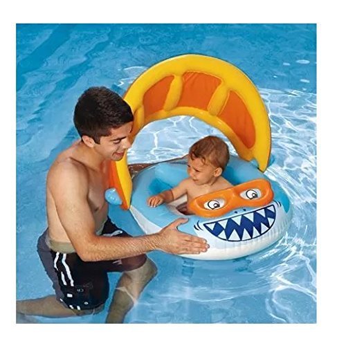 Buy The BEST Inflatable Baby Float with Sun Shade Canopy! This Infant ...