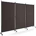 Amazon.com - Giantex 3 Panel Folding Room Divider with Rollers- 6 Ft ...