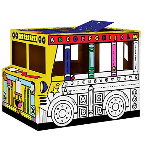 Bankers Box at Play School Bus Cardboard Playhouse and Craft Activity ...