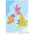 Britain and Ireland Wall Map (tubed) British Isles: National Geographic ...