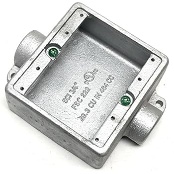 CFI FDC-75L 3/4" FD Device Box Deep Feed Through Cast Iron 5-1/4x3x2-7/ ...