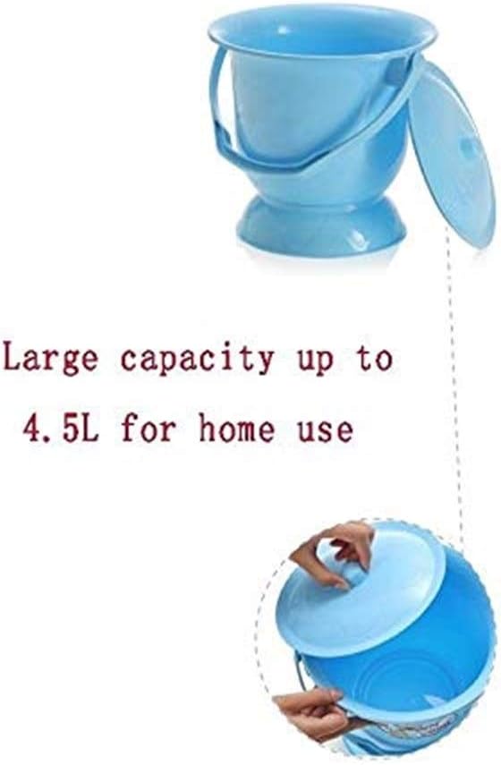 Color : Green Cylficl 痰盂 Indoor Basin Plastic Potty Thickened with Lid ...