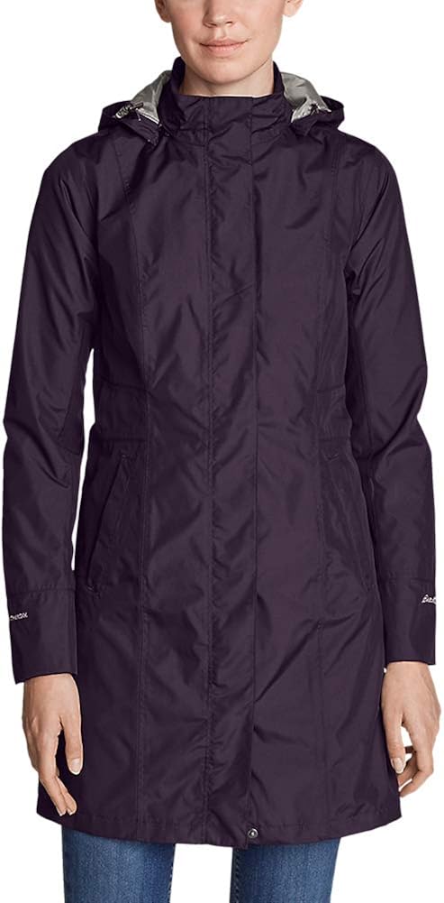 Eddie Bauer Womens Girl on The Go Trench Coat, Dk Violet M Regular: Amazon.ca: Clothing ...