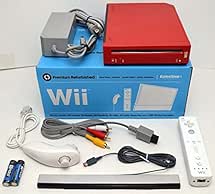 Amazon.com: Nintendo Wii Limited Edition RED Video Game Console Home ...