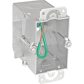 1-1/2 Inch Deep "Cut-In" Switch Box With Old-Work Clips-10 per case ...