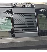 Amazon.com - Zxiaochun Rear Middle Window American Flag Decal for Jeep ...