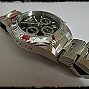 Invicta 9223 Speedway Unisex Uhr Edelstahl Quarz schwarzen Zifferblat ...