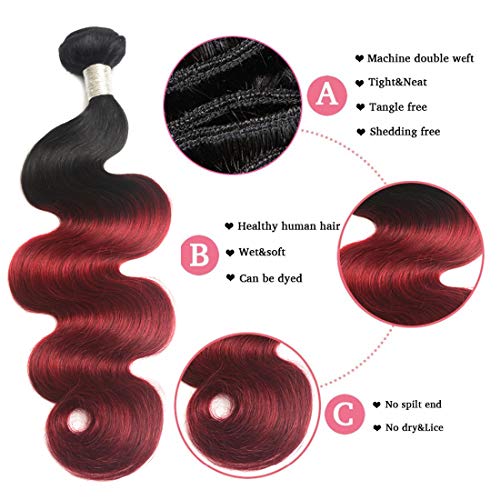 Ombre Body Wave Human Hair 4 Bundles Ombre Body Wave Human Hair Weave ...