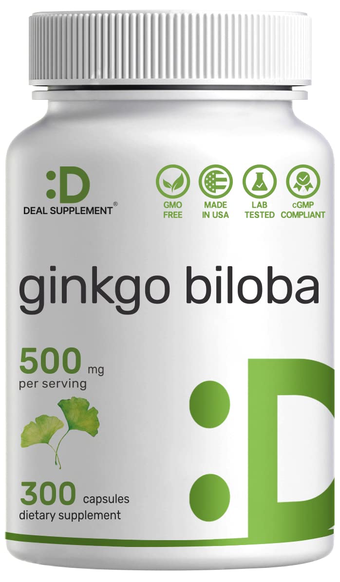 Mua Ginkgo Biloba 500mg Per Serving, 300* Capsules, 5 Month Supply ...