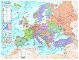 Europe Wall Map by Global Mapping - Amazon.ae