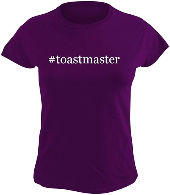 Amazon.com: #toastmaster - Women's Hashtag Graphic T-Shirt, Purple, X ...