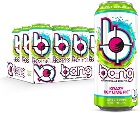 Bang Energy Drink, Key Lime, 0 Calories, Sugar Free with Super Creatine ...