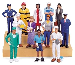 Lakeshore People Who Help Us Block Play Figures: Amazon.co.uk: Toys & Games