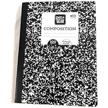 Amazon.com : Pen Gear 8Pack Color Marble Composition Notebook Wide ...