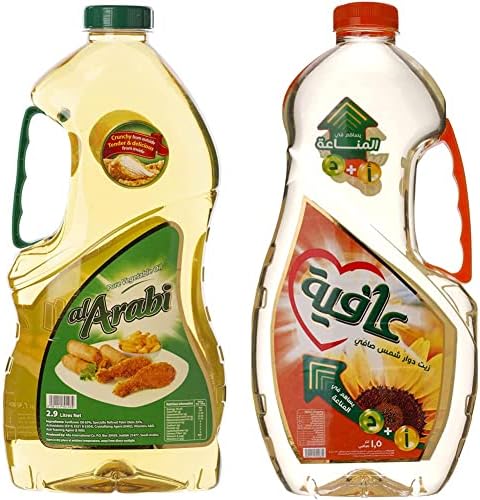 سعر Al Arabi Pure Vegetable Oil 2.9Litre & Afia Pure Sunflower Oil, 1.5 ...