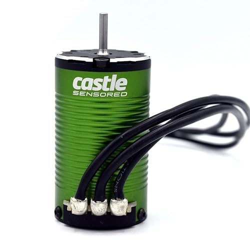 CASTLE CREATIONS Motor, 4-Pole SENSORED BRUSHLESS, 1412-3200KV, Green ...