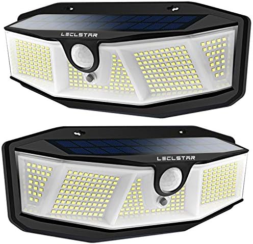 308 LEDs Solar Lights Outdoor - Motion Sensor Outdoor Reflector Wireless Illumination Security ...