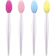 Amazon.com: Lip Scrub Tool Silicone Lip Brush Exfoliating Double-Sided ...