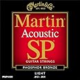 Amazon.com: Martin MSP4100 SP Phosphor Bronze Acoustic Guitar Strings ...