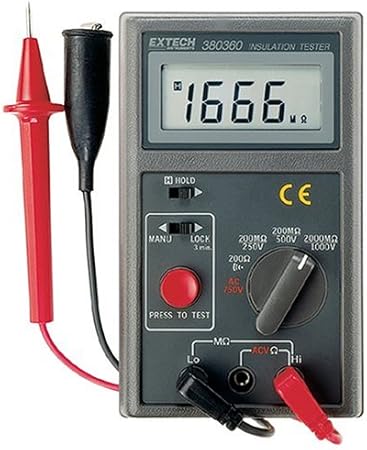 Amazon.com: Extech 380360 Digital Megaohm Insulation Tester: Home ...