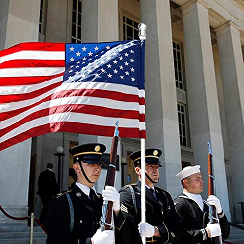 Tangle Free Spinning Flag Pole, 6FT Aluminum Rotating Flagpoles Two ...