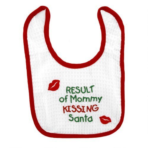 C&F Mommy Kissing Santa Bib & Burp Cloth Set | Amazon price tracker ...