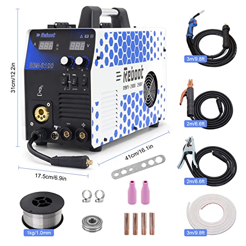 MIG Welder Machine Flux Core Automatic Feed Welding IGBT Inverter RBM ...