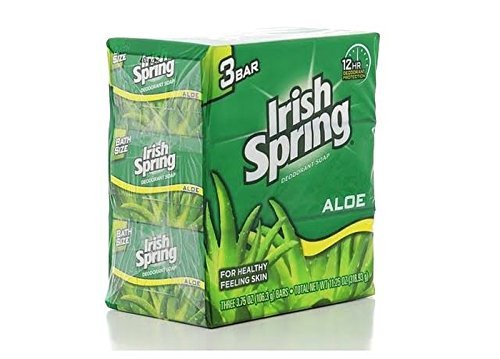 Buy (BARS) Irish Spring ALOE SCENT Bar Soap for Men & Women. 12-HOUR ...