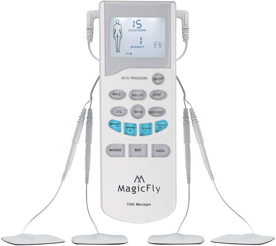 MagicFly® Newly Handheld Electronic Pulse Massager with Tens Therapy ...