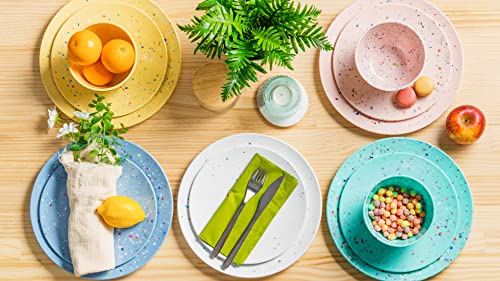 Zak Designs Melamine Dinnerware Set, 12-Piece, Service for 4, Confetti ...
