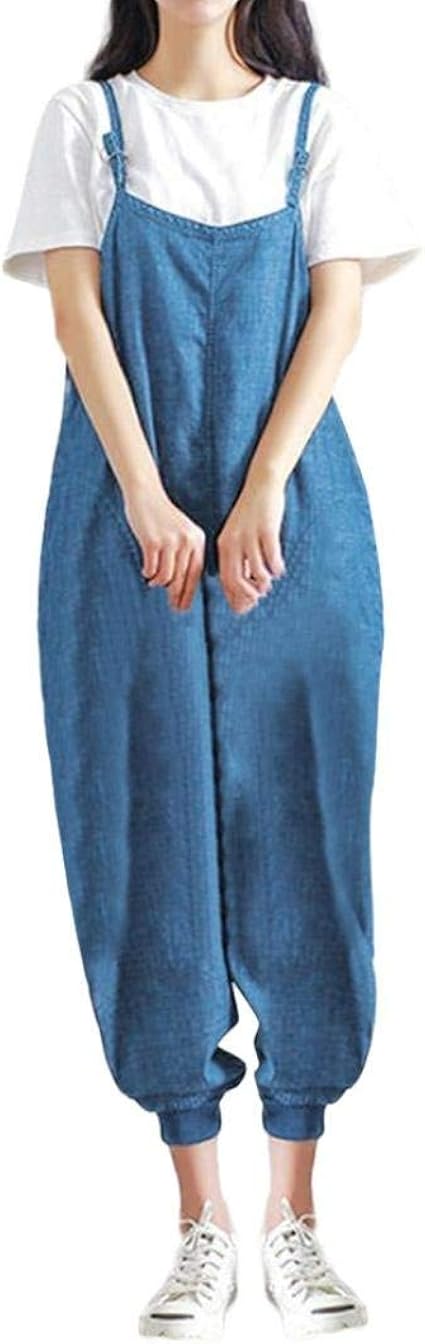 Peto Mujer Verano Fashion Overall Pluderhose Baggy Cómodo Modernas ...