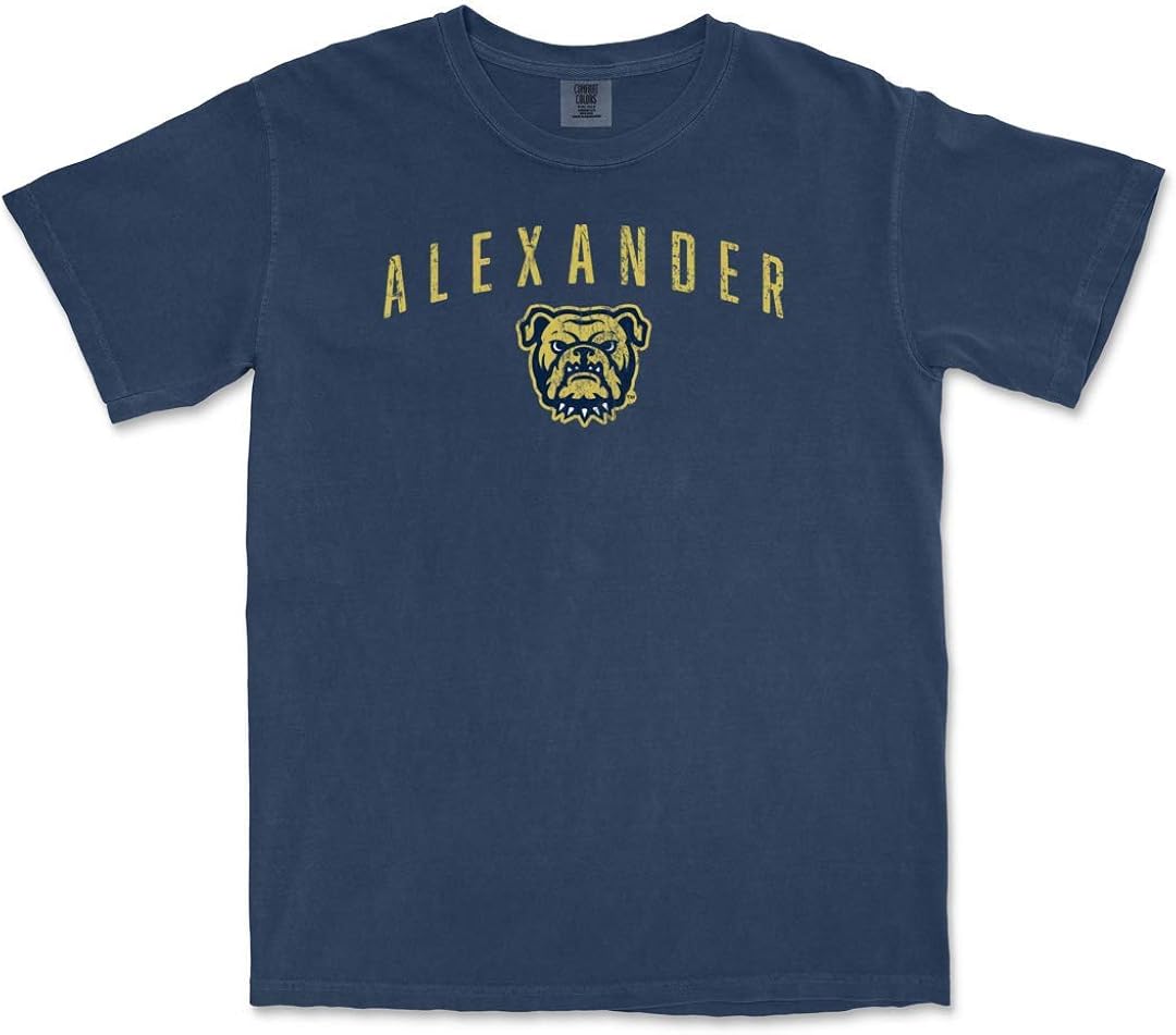 Alexander Bulldogs Classic Ringspun Short Sleeve Tee | Amazon.com