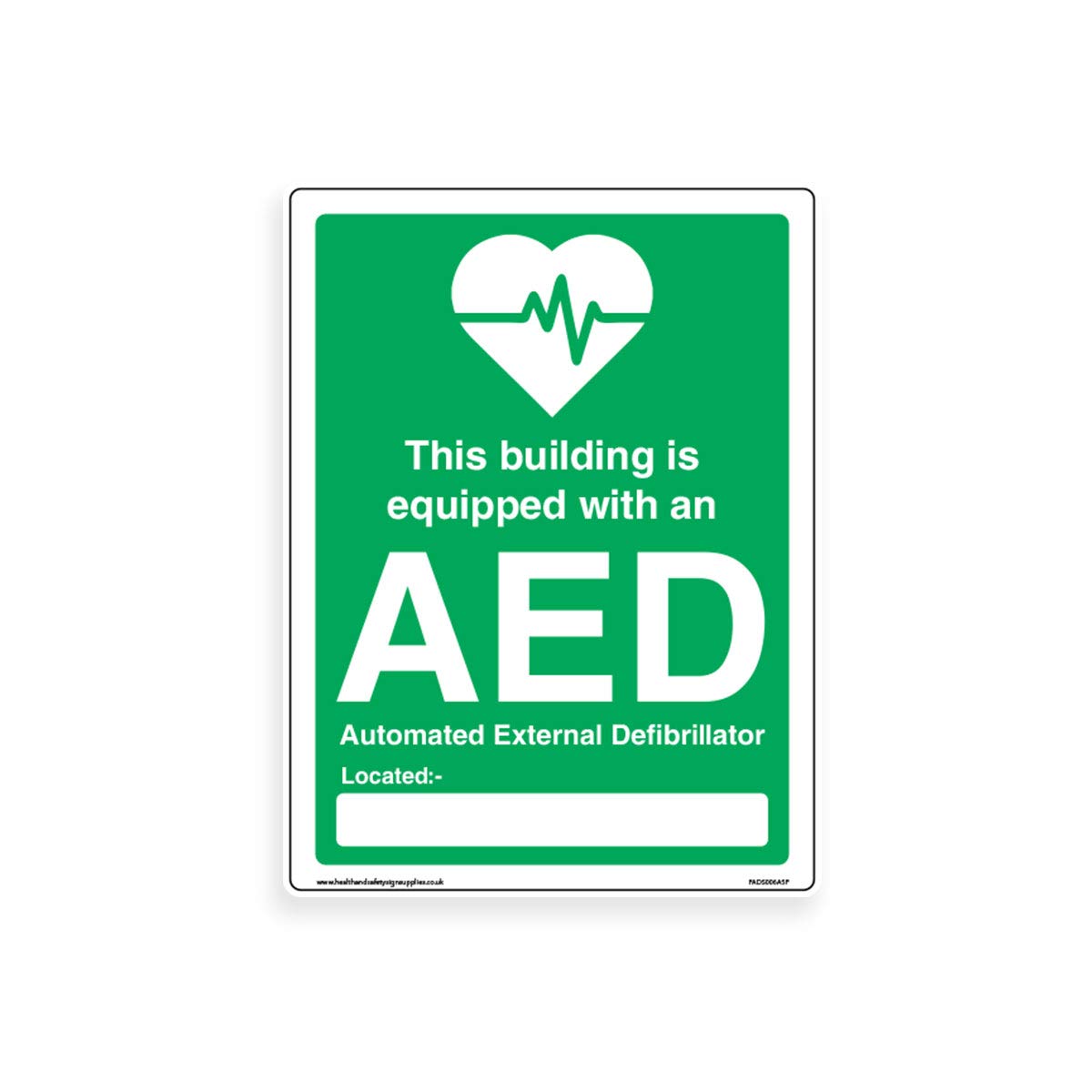 This Building is Equipped with an AED Sign - Standard [Self Adhesive ...