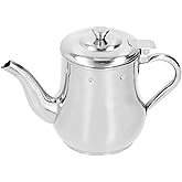 Amazon.com | Stainless Steel Tea Pot with Filter Rust Proof Oil ...