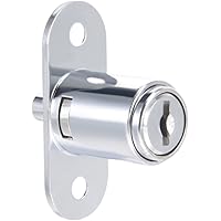 uxcell Drawer Desk Wardrobe Cabinet Push Plunger Lock, 3/4" Cylinder ...