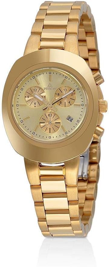 Fitron Watch for Women - Casual Watch Gold Band - FT8111L010101: Buy ...