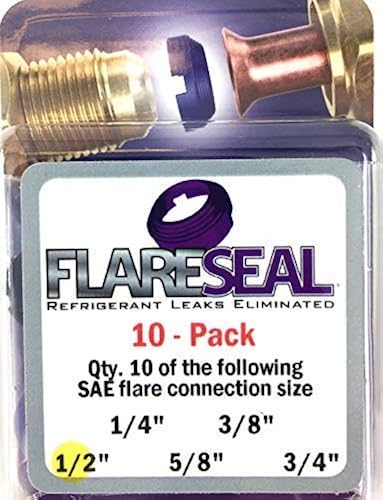 FlareSeal 1/2” - 10 Pack - FS08-10PK - SAE Flare Seal Fitting ...