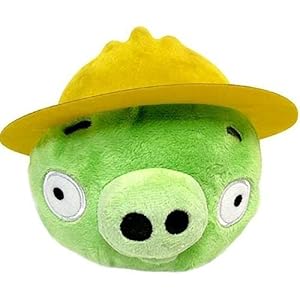 Angry Birds Plush 6-Inch Pig with Chef Hat: Amazon.co.uk: Toys & Games