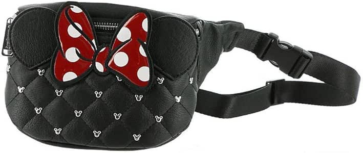 Amazon.com | Loungefly Minnie Mouse Faux Leather Fanny Pack - ST ...