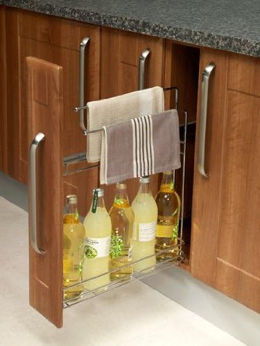 individual 150mm towel rail pull-out kitchen base cuboard storage ...
